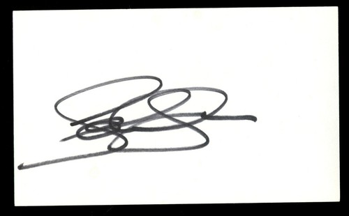 John James signed autograph 3x5 index card Jeff Colby on Dynasty R687 ...