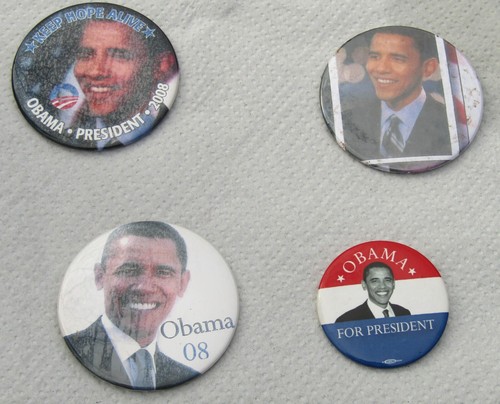 (4) 2008 Barack Obama Political Campaign Pinback Buttons Clean Look | eBay