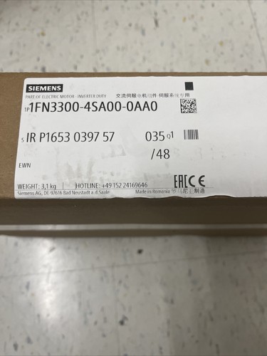 Siemens 1fn3300-4sa00-0aa0 Secondary Section for Linear Motor 1fn3 ...