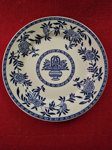 1 Antique Plate Wood & Sons Delph Vintage Blue & White 8.3/4, 8-7/8” | eBay