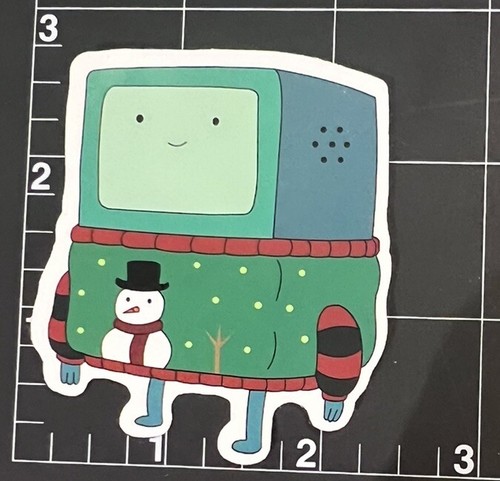 Adventure Time BMO Christmas computer skateboard guitar vinyl decal ...