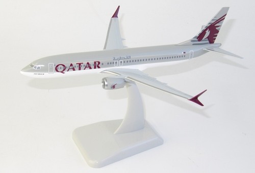 New! Hogan HGBAQATMAX Qatar Airways Boeing 737 MAX 8 1/200 scale model ...