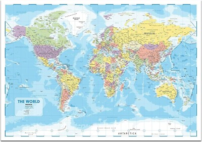 Large World Wall Map for sale | eBay UK