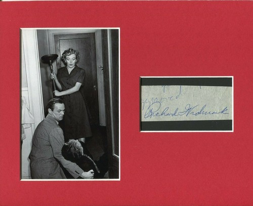 Richard Widmark Don't Bother To Signed Autograph Photo Display W ...