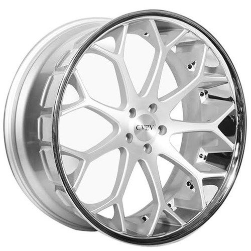 20x9"Azad Wheels AZ99 Silver with Chrome SS Lip Rims | eBay