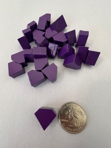 Wyrmspan Board Game *Replacement* Wooden Purple Crystal Tokens ...