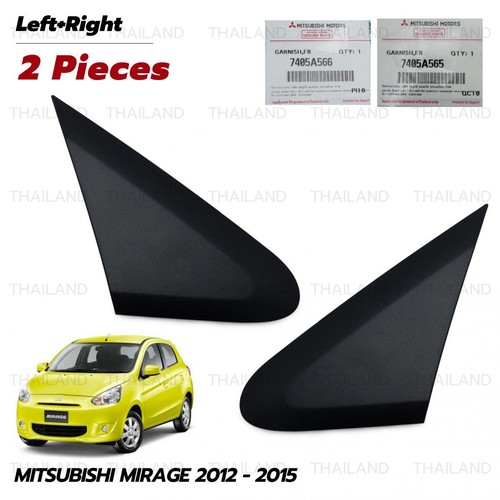Set Outer Side Mirror Corner Triangle Fender For Mitsubishi Mirage ...