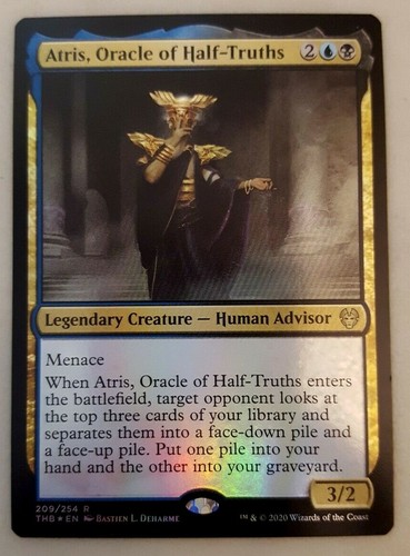 1x Atris, Oracle of Half-Truths FOIL Theros Beyond Death MTG Magic the ...