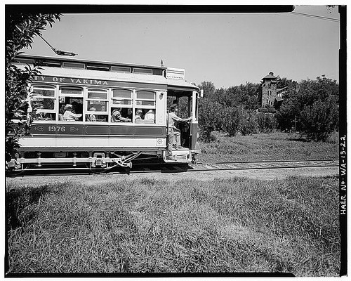 22. WILEY CITY LINE - BICENTENNIAL EXCURSION TROLLEY NEAR CONGDON ...