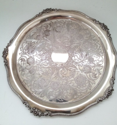 Viners Alpha Plate in Antique Silver Plate Plates, Platters & Trays for ...