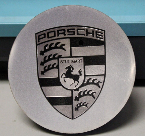 Porsche 911 Center Cap, Wheel Hubcap Silver Black Badge made in Italy ...