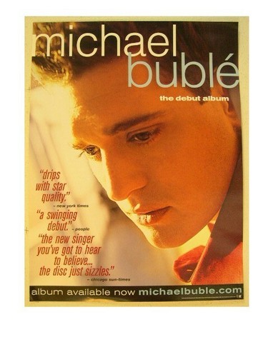 Michael Buble Poster Face Shot First Album | eBay
