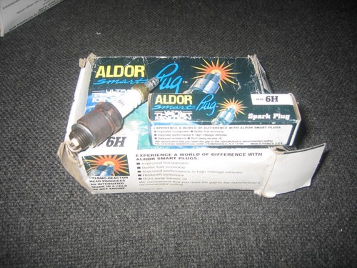 Aldor 6H Ultra Thrust Ignition Spark Plugs. TOTAL OF 7. Burns away ...