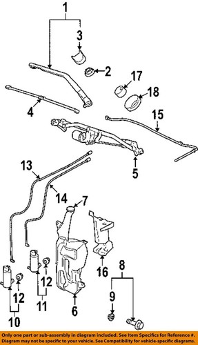 GM OEM Wiper Washer-Windshield Fluid-Reservoir Tank 20999340 | eBay