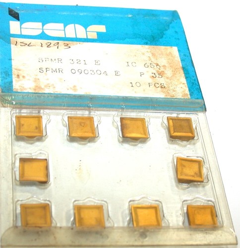 Lot of 10 New SPMR 321 E IC 656 Iscar Carbide TiN Coated Turning ...