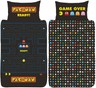 RETRO GAMES SINGLE DUVET COVER SET REVERSIBLE KIDS BEDDING BLACK ...