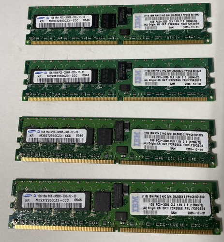 Samsung 1GB 1Rx4 PC2-3200R-333-12-C3 Server Ram M393T2950CZ3-CCC | eBay