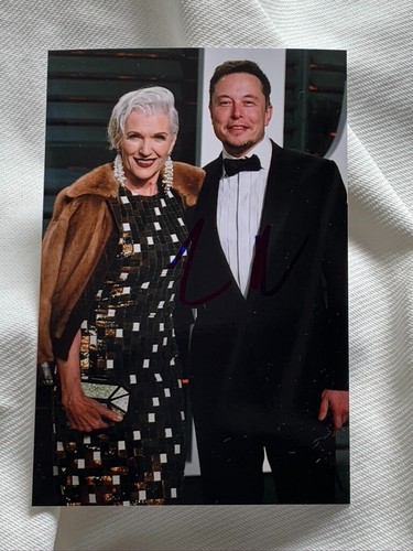 Signed Elon Musk Photo 4x6 Original Autograph X Spacex Tesla Berlin
