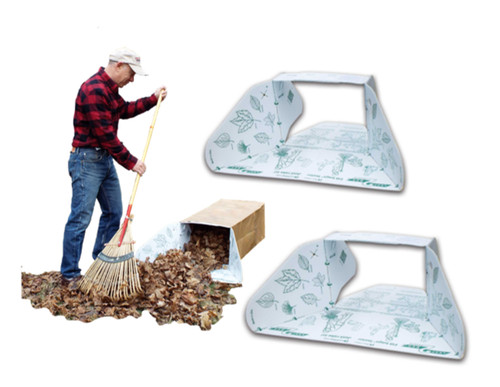 Leaf bag holder- Plastic funnel chute for paper lawn bag -2 pack | eBay
