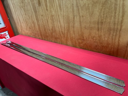 NOS 1961 CHEVROLET IMPALA STAINLESS ROCKER PANEL MOLDINGS TRIM GM 61 | eBay