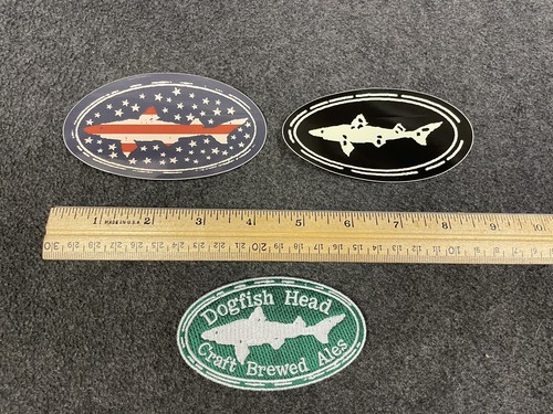 Dogfish Head Brewery 2 Stickers & 1 Patch IPA Beer Bundle | eBay