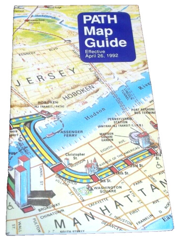 APRIL 1992 PATH PORT AUTHORITY TRANS HUDSON METRO NEW YORK TIMETABLE ...