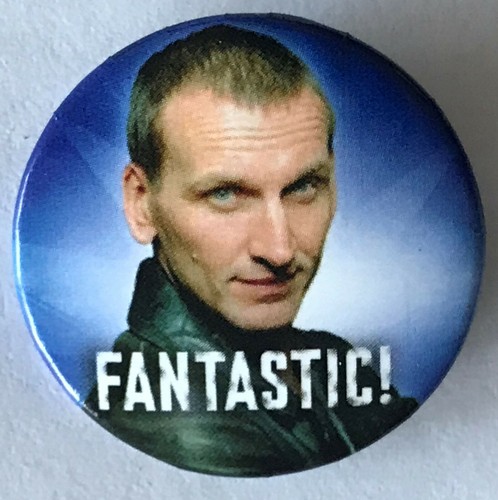 BBC Doctor Dr Who Fantastic! 9th Doctor 1 1/4" Button Pin Back Pinback ...