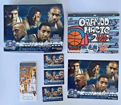 ORLANDO MAGIC RARE! 2001-2002 SEASON BOX - SCHEDULES, TICKET HOLDER ...