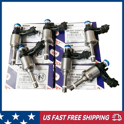 6PCS OEM NEW FUEL INJECTORS 12638530 CAMARO TRAVERSE GMC ACADIA CTS STS ...