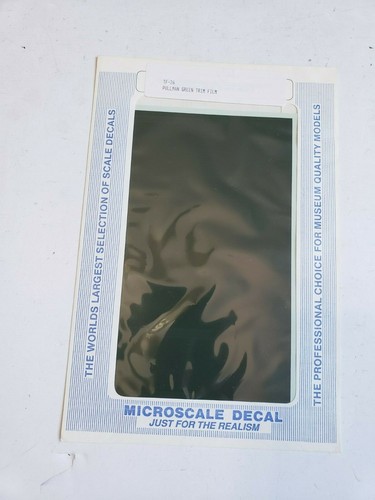 Microscale HO Pullman Gree Trim Film #TF-26 | eBay