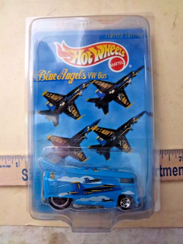 UNITED STATES NAVY BLUE ANGELS VOLKSWAGEN DRAG BUS 1997 HOT WHEELS 1:64 ...