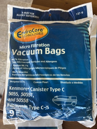 Kenmore Canister Type C Microfiltration Vacuum Bags | eBay