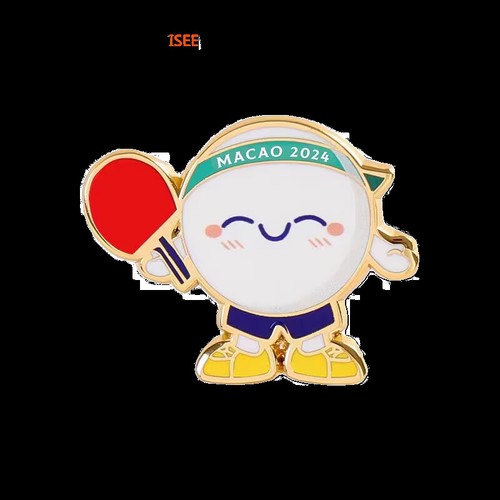 ITTF World Cup 2024 Table Tennis Mascot Pin Official authentic Souvenir ...