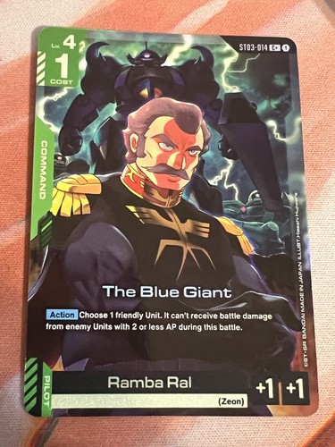 The Blue Giant Alternate Art Foil - ST03-014 C+ NM - Gundam TCG Card Game Comman | eBay