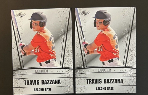 2 2023 Leaf Draft Silver Travis Bazzana RC ROOKIE CARD RS-78 Guardians ...