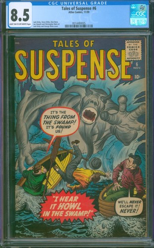Tales of Suspense #6 ⭐ CGC 8.5 ⭐ Swamp Monster! Jack Kirby Ditko Atlas ...