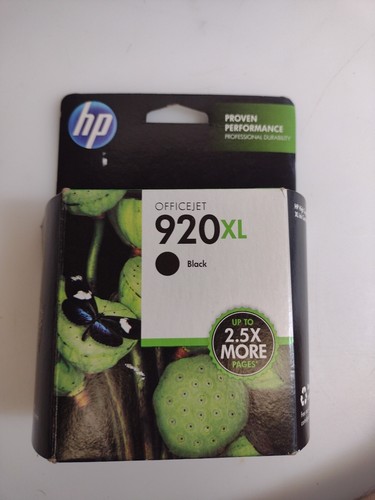 HP 920XL Black Ink Cartridge Genuine Exp 02/2014 Box - Free Shipping ...