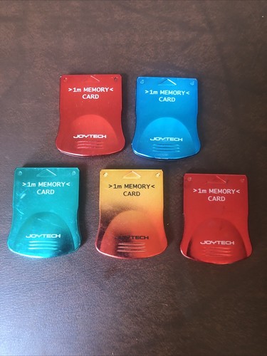 Lot Of 5 Playstation 1 Joytech Memory Cards 1M - FREE SHIPPING! | eBay