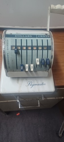 VTG Paymaster Series X-550 Check Writer 7 Column Stamper Machine And ...