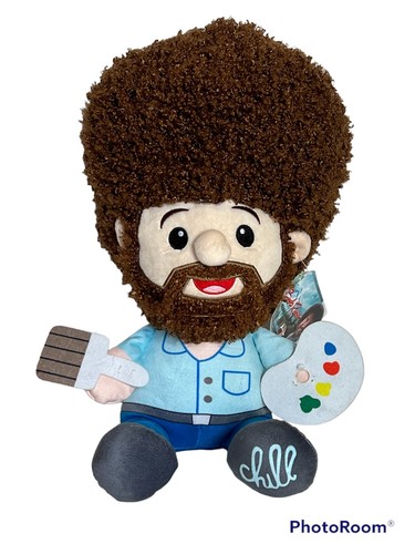 Bob Ross Joy Of Painting Cloth Doll 13” Fiesta Plush Big Head CHILL TV ...