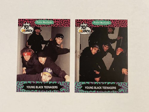 1991 YO MTV RAPS YOUNG BLACK TEENAGERS COLLECTOR CARD LOT OF 2! | eBay