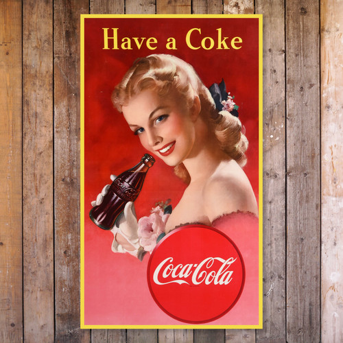 48in Coca Cola / Coke Vintage Style Soda Sign Repop Advertising | eBay