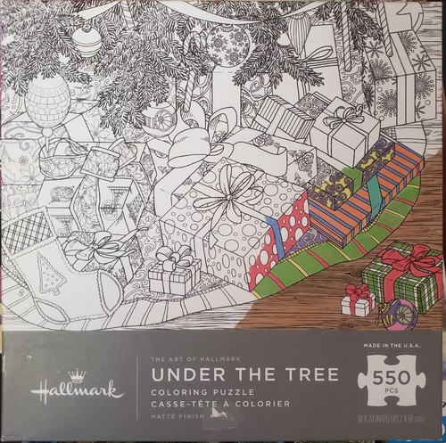 Hallmark Coloring Puzzle "The Art of Hallmark Under the Tree" 550 ...