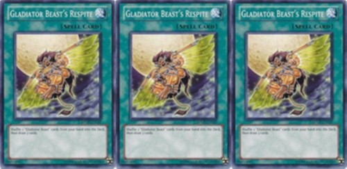 Gladiator Beast War Respite X 3 RYMP common Yugioh | eBay