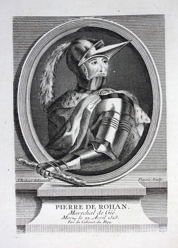 Pierre De Rohan-Gié Marechal Graf Comte Engraving Copperplate Portrait ...