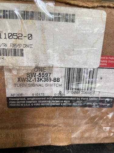 NOS NEW 1995-1997 FORD CROWN VICTORIA TURN SIGNAL SWITCH XW3Z-13K359-BB ...