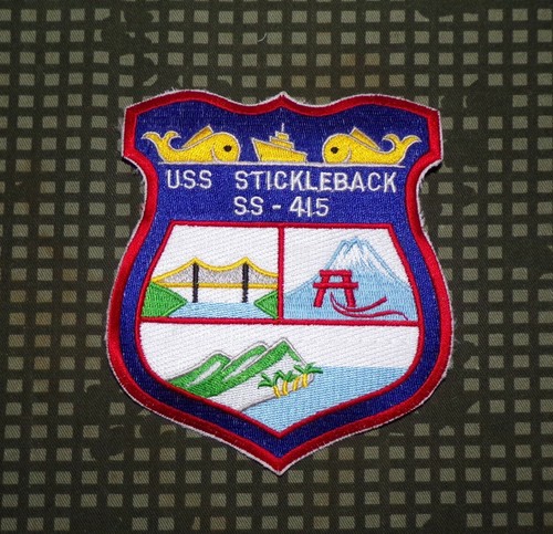 US Navy USS Stickleback SS 415 Submarine Embroidered Full Color Patch ...