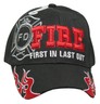 FIRE DEPT. Cap/Hat Black w/ Embroidered Shadow New *Free Shipping* | eBay