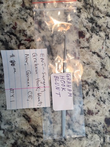 Ear Nose Throat Instrument, Ent Instrument Graham Hook Blunt | eBay