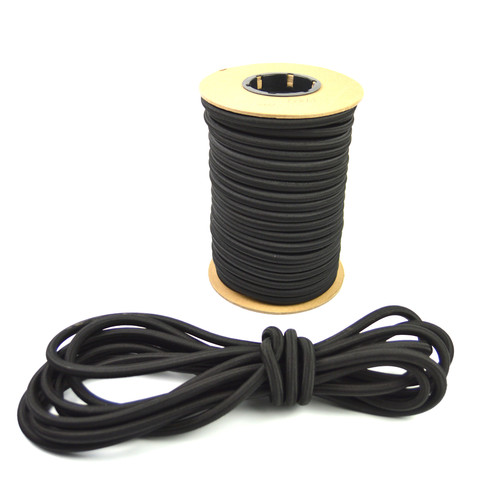 1/2" Black Shock Cord Marine Grade Bungee Heavy Duty Tie Down Stretch ...